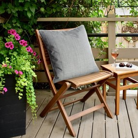 ZAHRADNÍ VODĚODOLNÝ POVLAK NA POLŠTÁŘ GARDEN3 45X45 CM ŠEDÝ