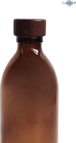 Dávkovač mýdla MONA 250 ml s uzávěrem v barvě tmavého dřeva