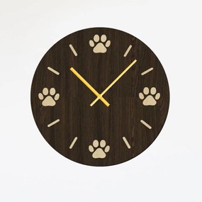 dřevo života Nástěnné hodiny ŤAPKA Zvolte barvu dekoru: Wenge, Velikost hodin: 35x35