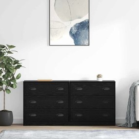 Konzole 2 ks Černý dub 70 x 35,5 x 67,5 cm Kompozitní dřevo 3402655