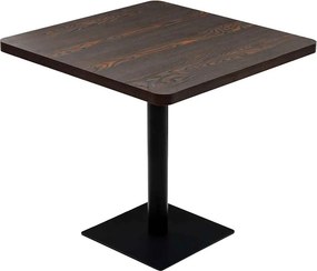 Bistro stůl MDF a ocel čtvercový 80 x 80 x 75 cm 245611