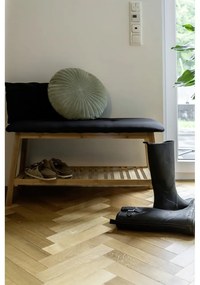 Černý/přírodní bambusový botník s lavicí Ecori – Wenko