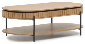 Konfereční stolek licia 130 x 65 cm přírodní MUZZA