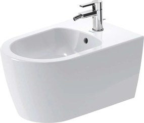 Duravit ME by Starck - Závěsný bidet, s přepadem, otvor pro baterii, DuraShield, matná bílá 228815AC00