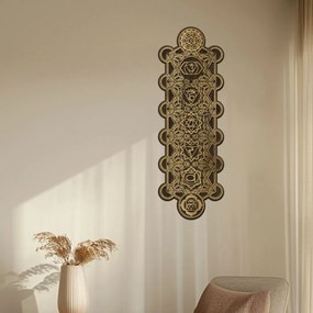 dřevo života Dřevěná dekorace Čakrový panel Zvolte rozměr (cm): 27x80, Zvolte barvu dekoru: Dub zlatý-Wenge