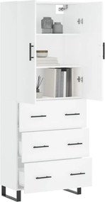 Skříň highboard bílá 69,5 x 34 x 180 cm kompozitní dřevo 3195867