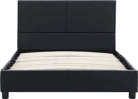 Rám postele černý umělá kůže 100 x 200 cm 284769
