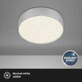 Briloner 7072-414 -LED Stropní svítidlo STAR SKY LED/11W/230V pr. 15 cm stříbrná