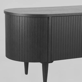 LABEL51 dřevěný TV stolek OLIVA 55x180 cm černý ME-70.057