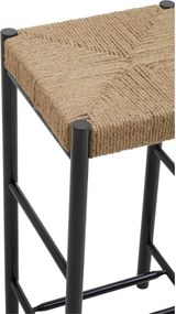 Černá/v přírodní barvě barová stolička z bukového dřeva (výška sedáku 72 cm) Bandar – Premier Housewares