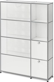 Tchibo - Kovová šatní skříň »Cn3 Slim Line« se 2 výklopnými dvířky - barva: chrom