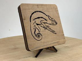 Li-Go "Chameleón" lampa 19x19cm provedení povrchu: dub světlý