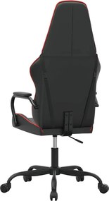 Herní židle černá a červená umělá kůže 3143788