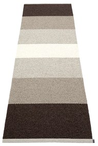 Vinylový koberec Pappelina KIM Dark Brown velikost: 70x240cm