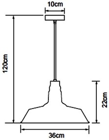 Aigostar - Lustr na lanku 1xE27/60W/230V černá