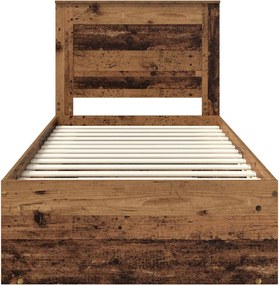 Rám postele Staré dřevo 100 x 200 cm Masivní borové dřevo 3410126