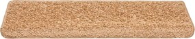 Schodové rohože 20 ks 65 x 21 x 4 cm béžové s obdélníkovým okrajem 3365853