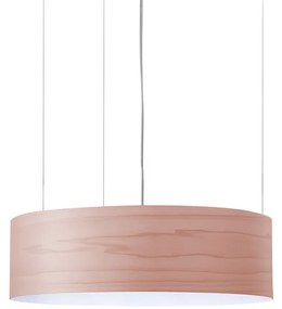 Tenké dřevěné svítidlo ve tvaru válce Gea Slim  Tenké dřevěné svítidlo ve tvaru válce Gea Slim Dekor: Bledě růžový