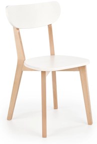 Jídelní židle Barry (bílá + buk). 1008326