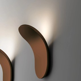 Axolight Lik, nástěnné svítidlo pro nepřímé osvětlení, 16,6W LED 3000K stmívatelné, matný bronz, výška 17,8cm