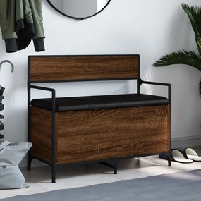 vidaXL Úložná lavice 85,5 x 42 x 73,5 cm kompozitní dřevo [835238] Barva: Černá