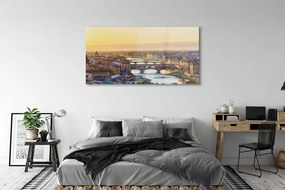 akrylový obraz Itálie Sunrise panorama 140x70 cm