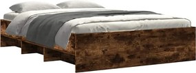 Rám postele kouřový dub 135 x 190 cm kompozitní dřevo 3295692