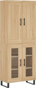 Skříň highboard dub sonoma 69,5 x 34 x 180 cm kompozitní dřevo 3199644