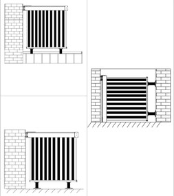 vidaXL Marketos Balkonová zástěna multifunkční 150 x 200 cm krémová