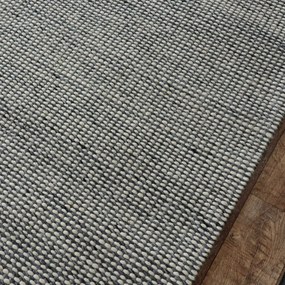 Asra, Kusový ručně tkaný koberec Woolen 2 Grey, 150x240, šedá, ložnice