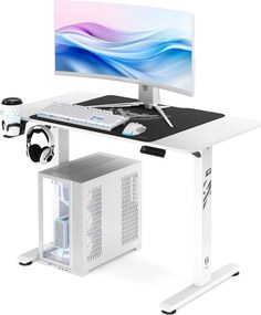 Výškově nastavitelný stůl 110 cm bílý: Diablo X-Tensio 1100