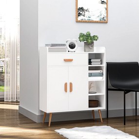 HOMCOM Konzolový stůl s úložným prostorem - Víceúčelový nábytek do jídelny, obýváku, koupelny a chodby 80x29,5x96 cm