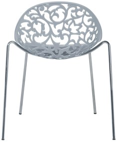 Moderní šedá sada jídelních židlí MUMFORD Beliani