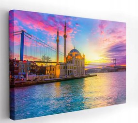 YESTU Obraz na plátně 120x80cm,3D efekt, Turecko,fialová