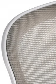 Dětská židle šedá síťovina černý kříž, kolečka na tvrdé podlahy KA-C801 GREY