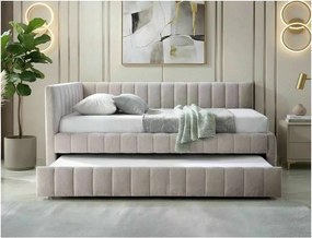 Postel Mikayla 120 x 200 cm, krémová