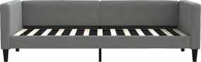 Válenda s matrací tmavě šedá 80 x 200 cm textil 3196556