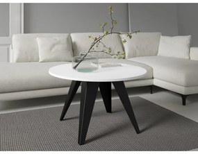 Konferenční stolek Barteno, Barva: černá / arktická bílá