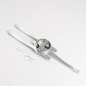 LED Stropní svítidlo 3xLED/6W/230V 3000K stříbrná