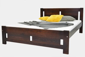 Via-nábytek Postel KORA masiv borovice Povrchová úprava postele: Mooení odstín ooech Rozměry postele: 140 x 200