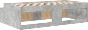 Rám postele Betonově šedá 80 x 200 cm Kompozitní dřevo 3335200
