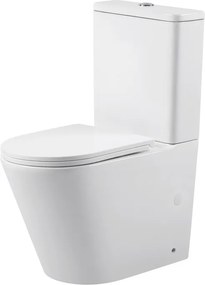 Erga Tina, WC kombi mísa 620x365x820 mm, Rimless + funkce bidetu + toaletní sedátko, bílá lesklá, ERG-V03-TINA-RIM-BID-WH