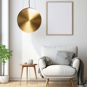 Toolight Toolight, LED závěsné stropní svítidlo 30cm APP1377-C, zlatá matná-černá, OSW-05185