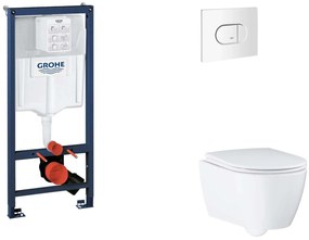 Grohe Rapid SL - Set předstěnové instalace, klozetu, sedátka SoftClose a tlačítka Arena Cosmopolitan, alpská bílá SANI11BB3132