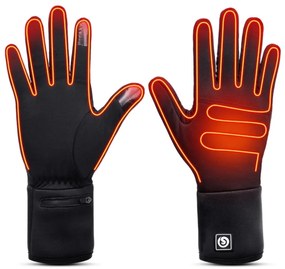 Bezdoteku Vyhřívané rukavice na procházky unisex černé Savior vel. XS/S