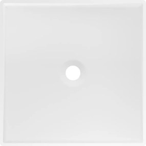 Mexen Xola-2 samostatně stojící umyvadlo z konglomerátu 45 x 45 cm, bílá mat - 26594500