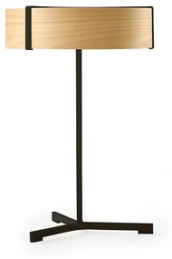 Stolní lampa Thesis Table s dřevěnou dýhou  Stolní lampa Thesis Table s dřevěnou dýhou Barva nohy: Matná černá, Dekor: Přírodní bukové dřevo