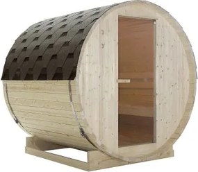 RAKOUSKÝ produkt - Venkovní sudová sauna TROMSÖ L pro 4 osoby 194,8 x 180 x 191,5 cm ( F50180 )