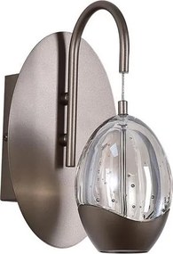 Searchlight 11142-1LT Nástěnné LED svítidlo SEEDS oválné CHAMPAGNE sklo, spínač