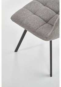 Jídelní židle Crowder, šedá / černá